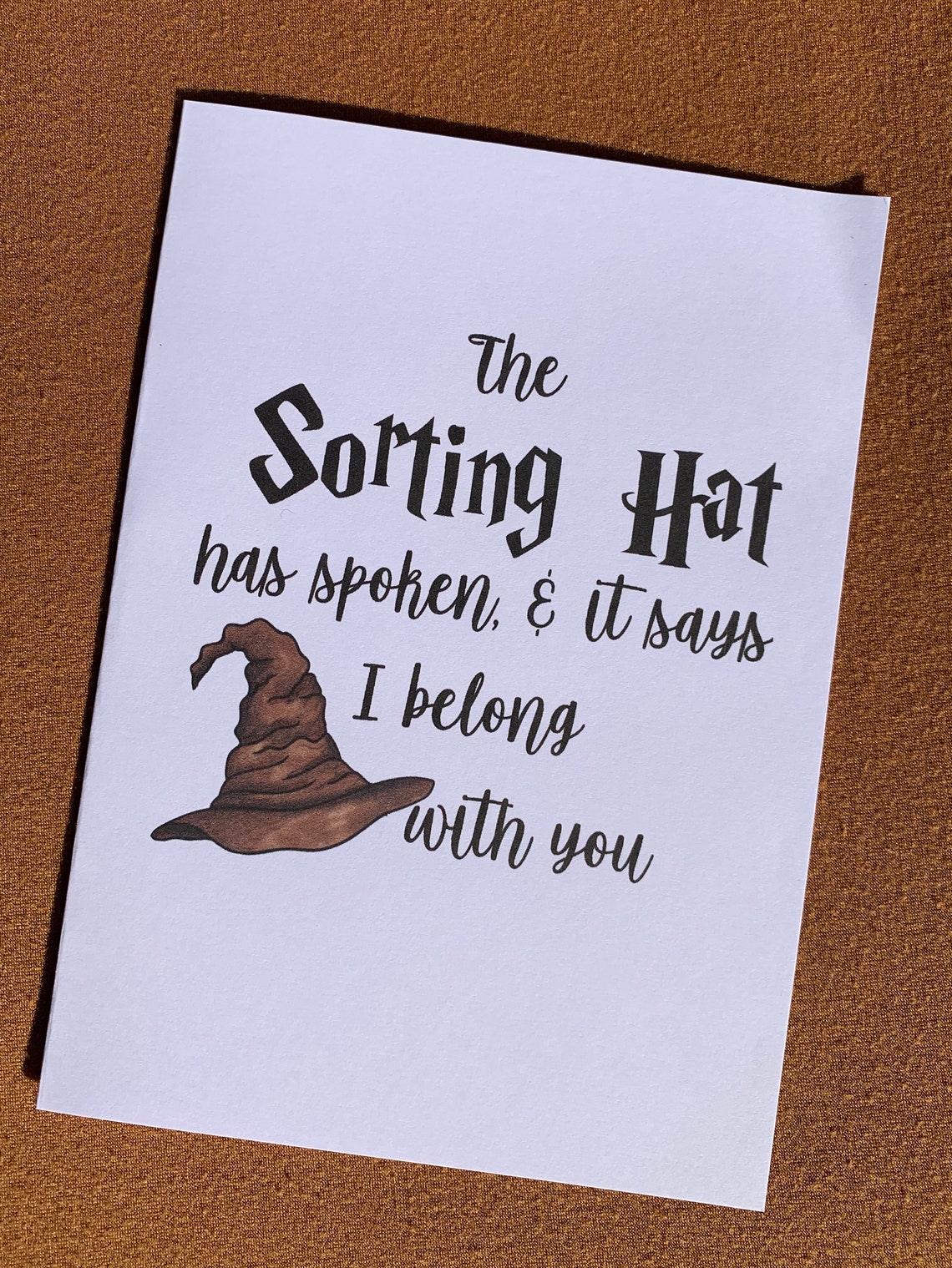Sorting Hat Card | Etsy