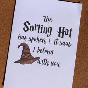 Sorting Hat Card - Etsy