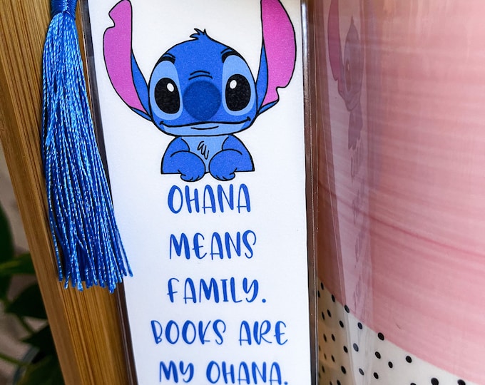 Stitch Caricature Tassel Bookmark - Etsy