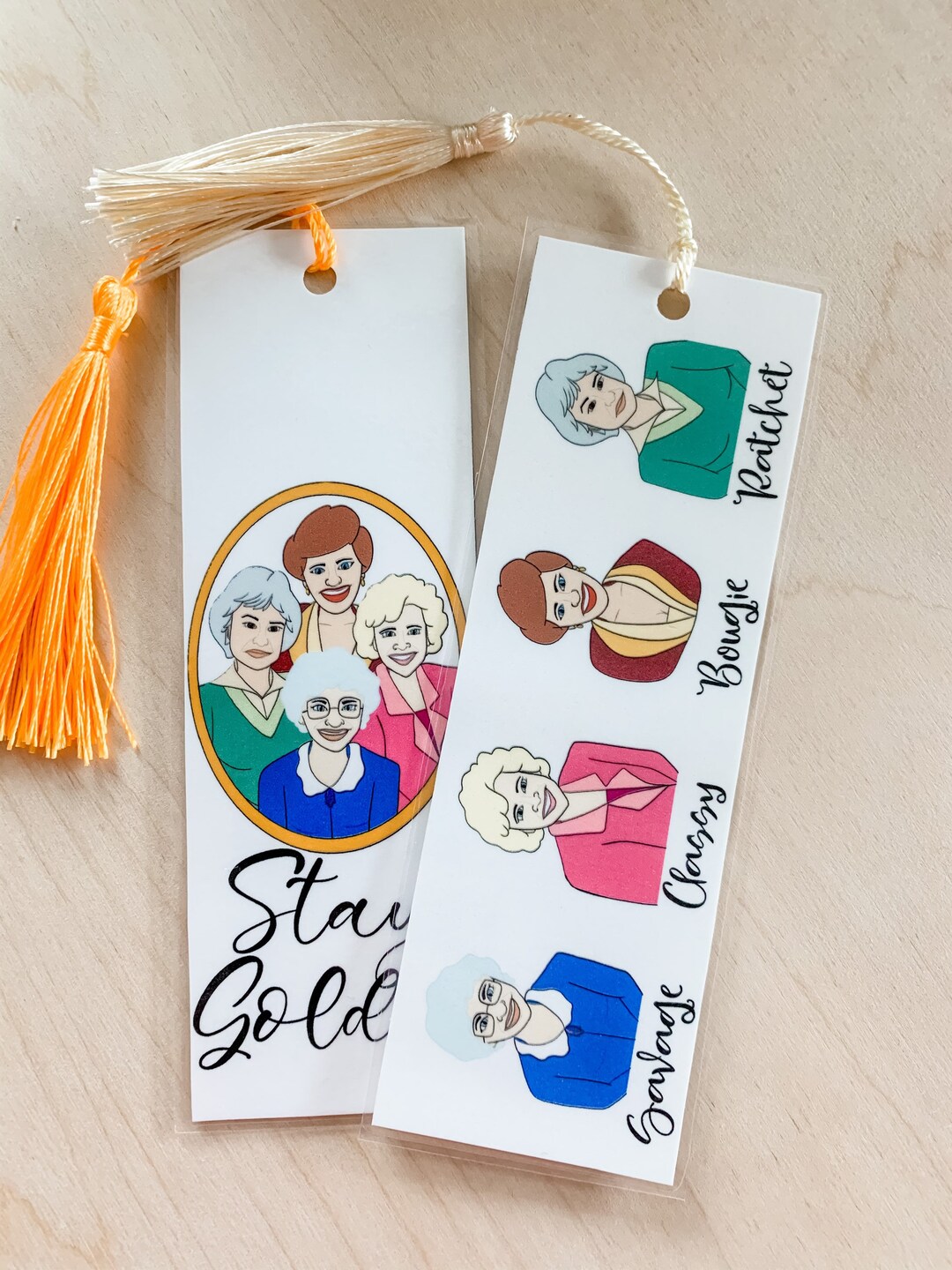 Golden Girls Stay Golden Savage Tassel Bookmarks - Etsy