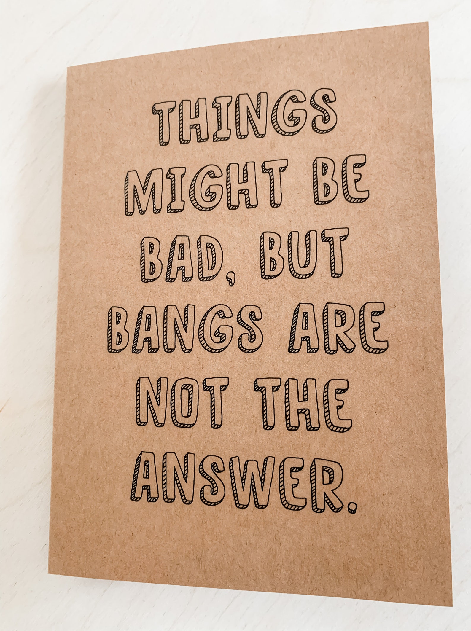 Things Might Be Bad Humor Sympathy Card - Etsy