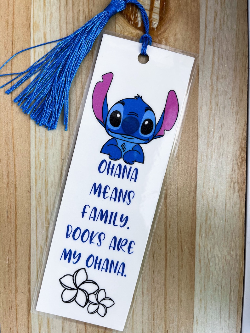 Stitch Caricature Tassel Bookmark - Etsy