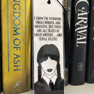 Wednesday Themed Tassel Bookmarks - Etsy