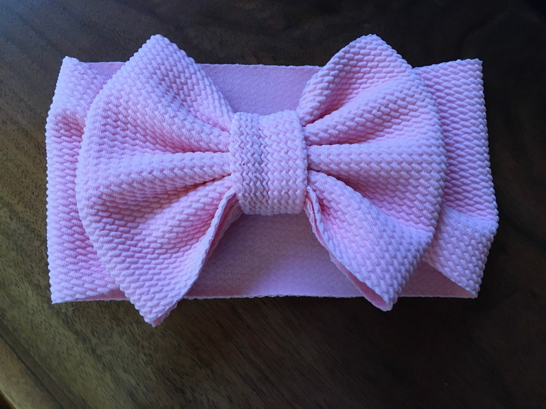 Oversized Bow Headbands; Pink Headband; Pink Bow; Big Pink Headband ...