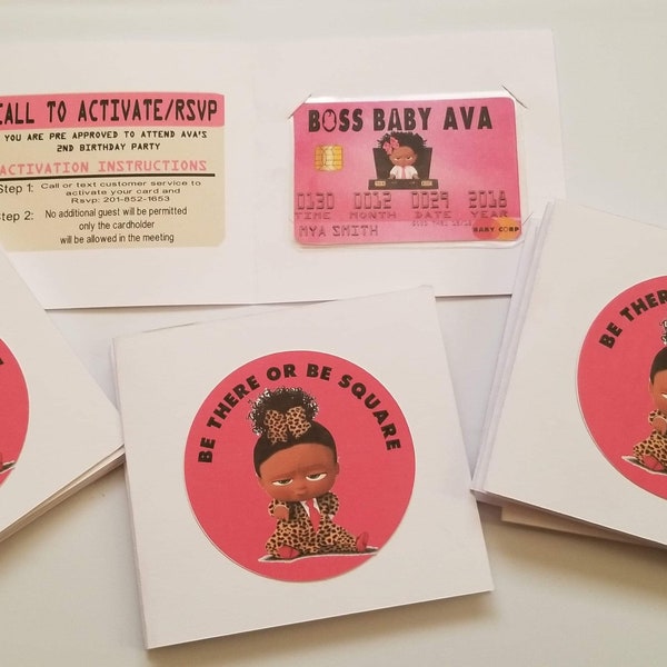 Credit Card Invitation - Etsy