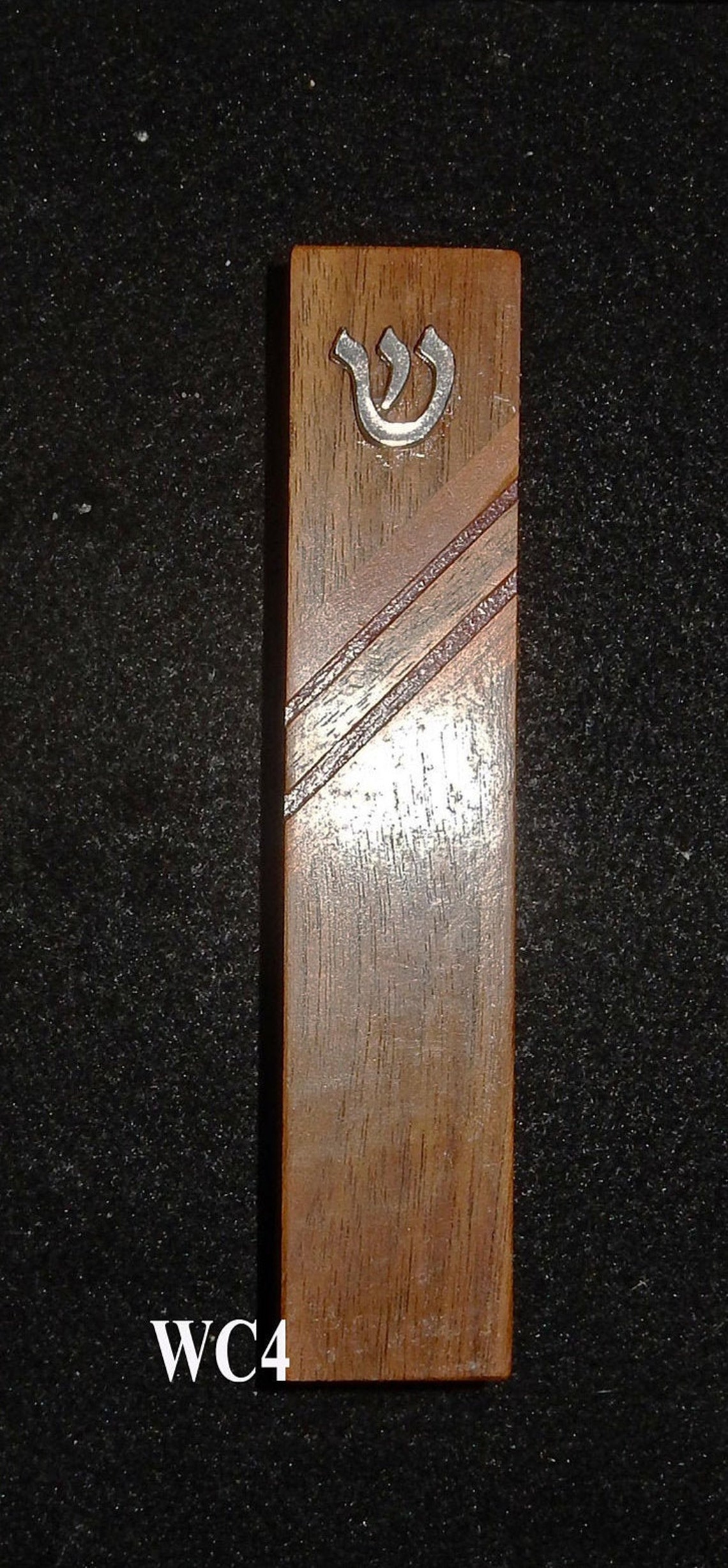 Wooden Mezuzah- Hand Crafted Walnut/cherry - Etsy