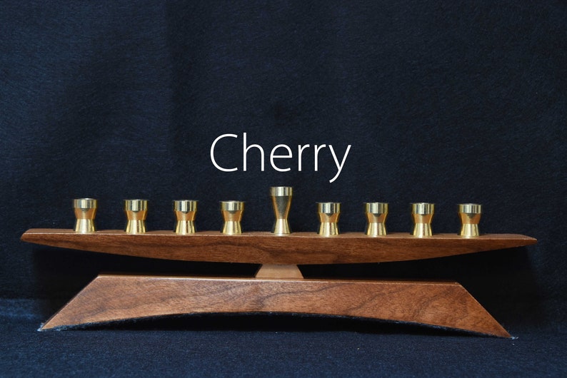 Hand Crafted Wooden Hanukkah Menorah - Etsy