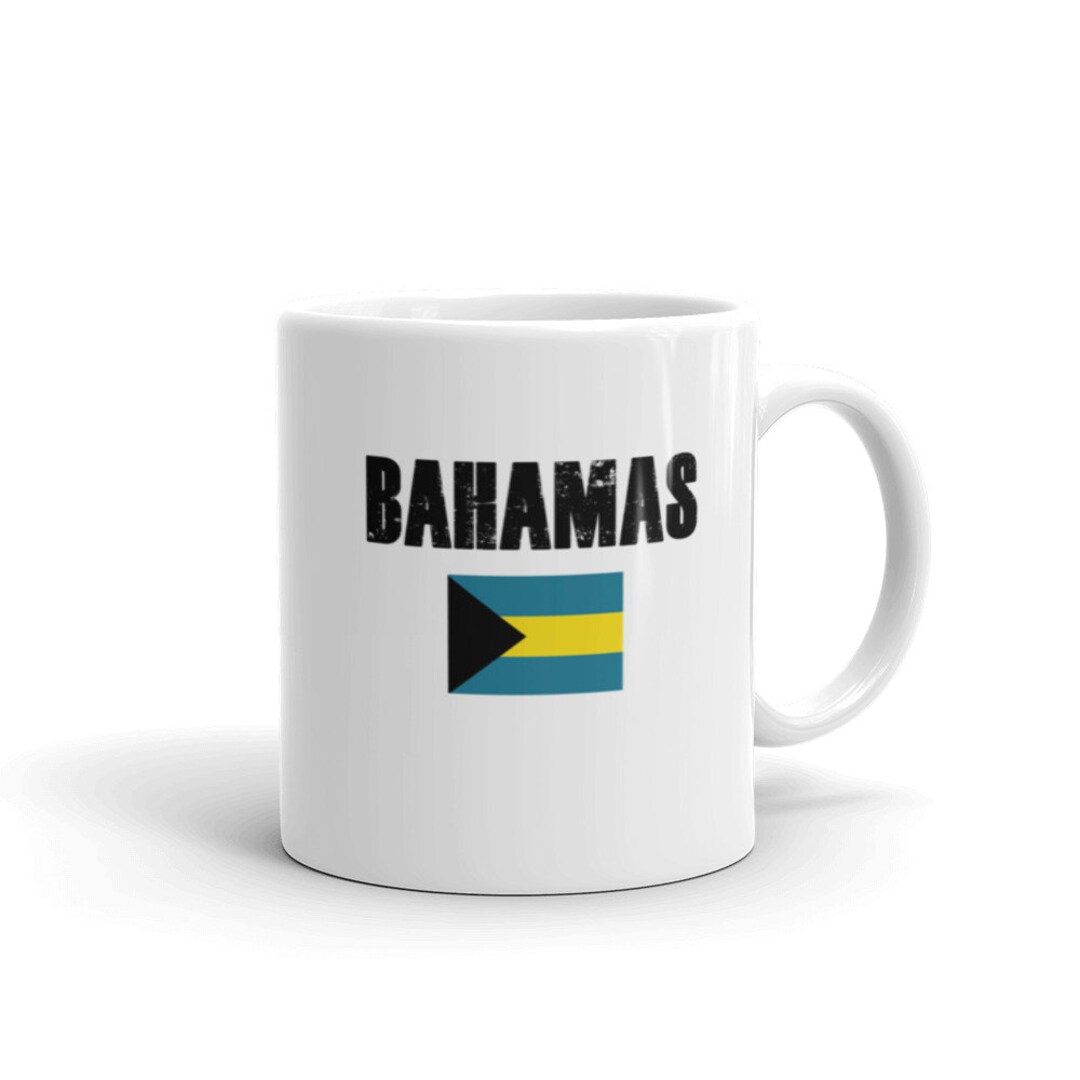 Vintage Distressed Style - Bahamas Flag Mugs Unique Coffee Mug, Coffee ...