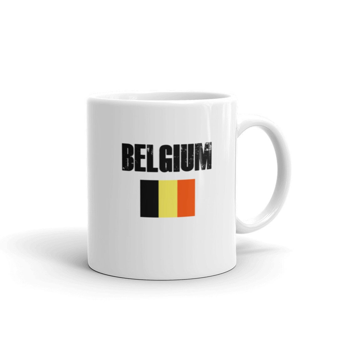 Vintage Distressed Style - Belgium Flag Mugs Unique Coffee Mug, Coffee ...