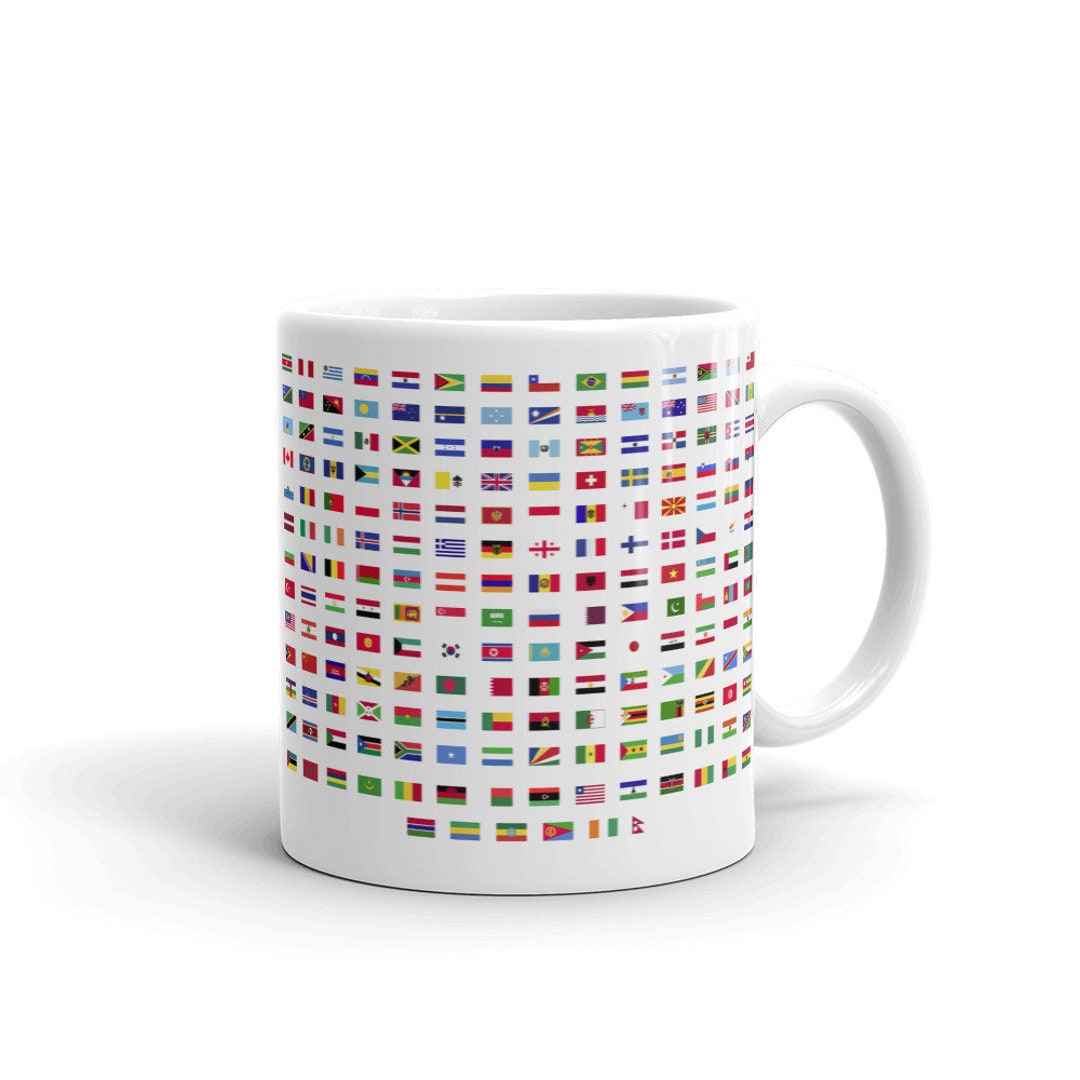 Flags of the World Icon Mug, Coffee Mug, Heritage, DNA, Personalized ...