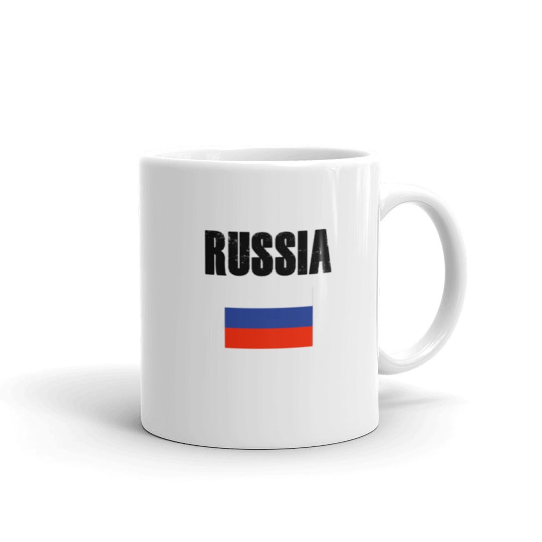 Vintage Distressed Style - Russia Flag Mugs Unique Coffee Mug, Coffee ...