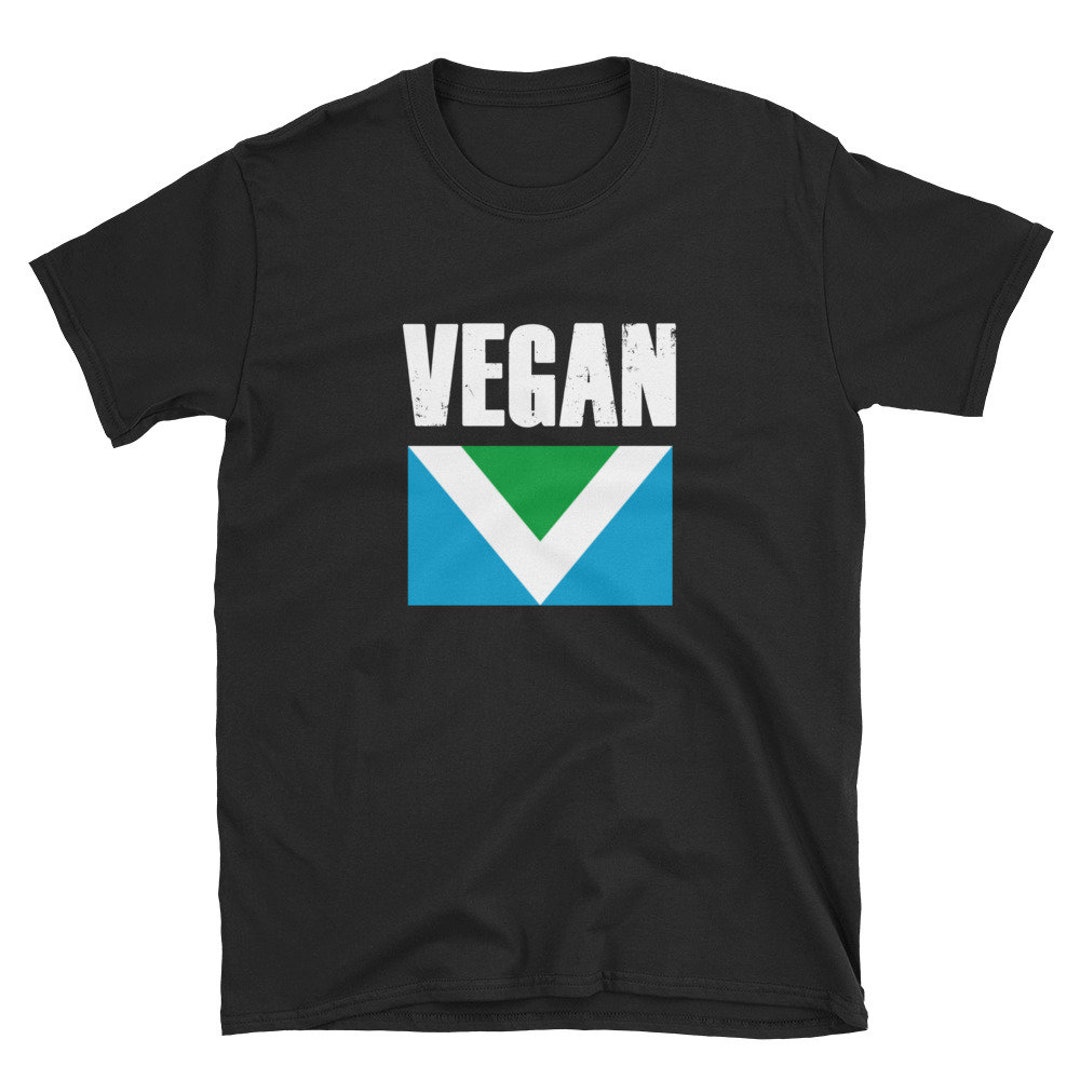 Vegan Flag T-shirt, Animal Rights Flag, Foodie Shirt, Veggie Shirt ...