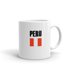 Vintage Distressed Style - Peru Flag Mugs Unique Coffee Mug, Coffee Cup ...