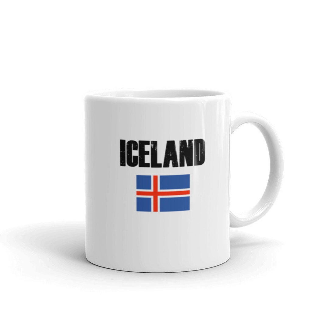 Vintage Distressed Style - Iceland Flag Mugs Unique Coffee Mug, Coffee ...