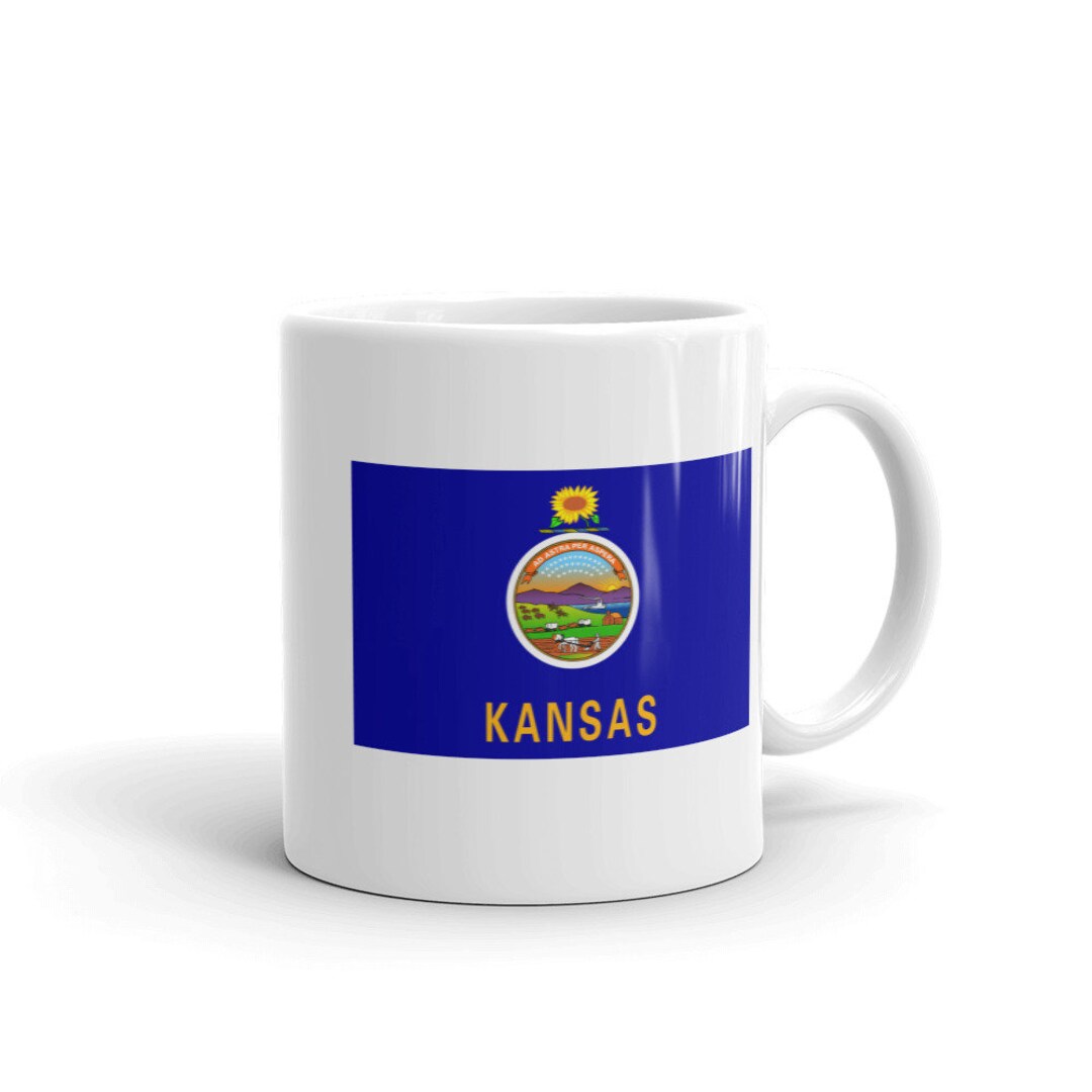 Kansas Mug, US State Flag Mug / Flag Coffee Cup / Ancestry Gifts / DNA ...