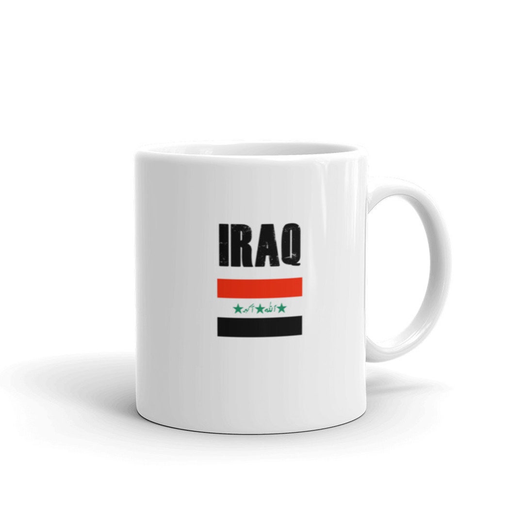 Vintage Distressed Style - Iraq Flag Mugs Unique Coffee Mug, Coffee Cup ...