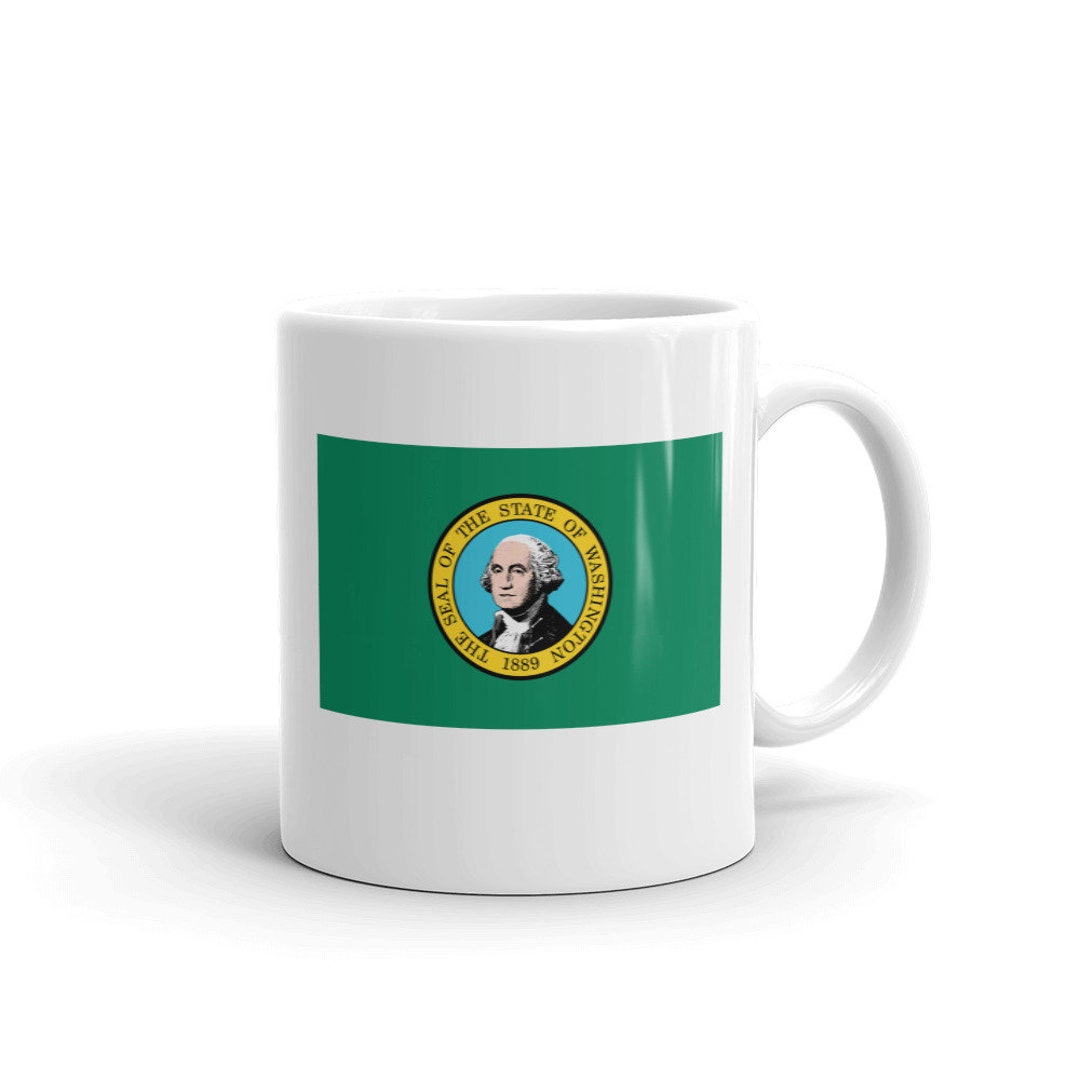 Washington Mug, US State Flag Mug / Flag Coffee Cup / Ancestry Gifts ...