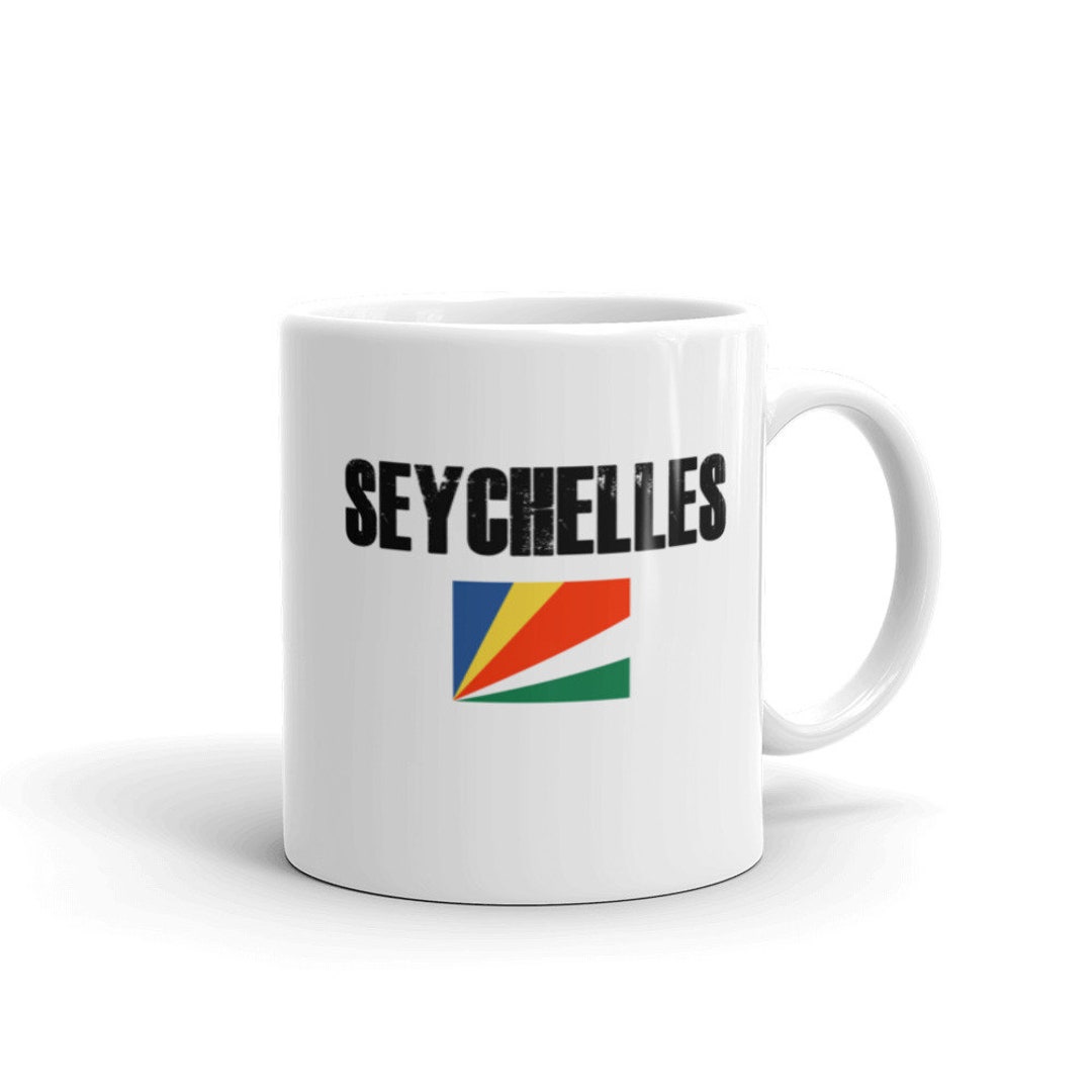 Vintage Distressed Style - Seychelles Flag Mugs Unique Coffee Mug ...