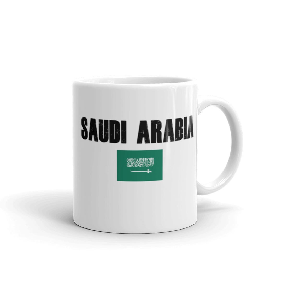 Vintage Distressed Style - Saudi Arabia Flag Mugs Unique Coffee Mug ...