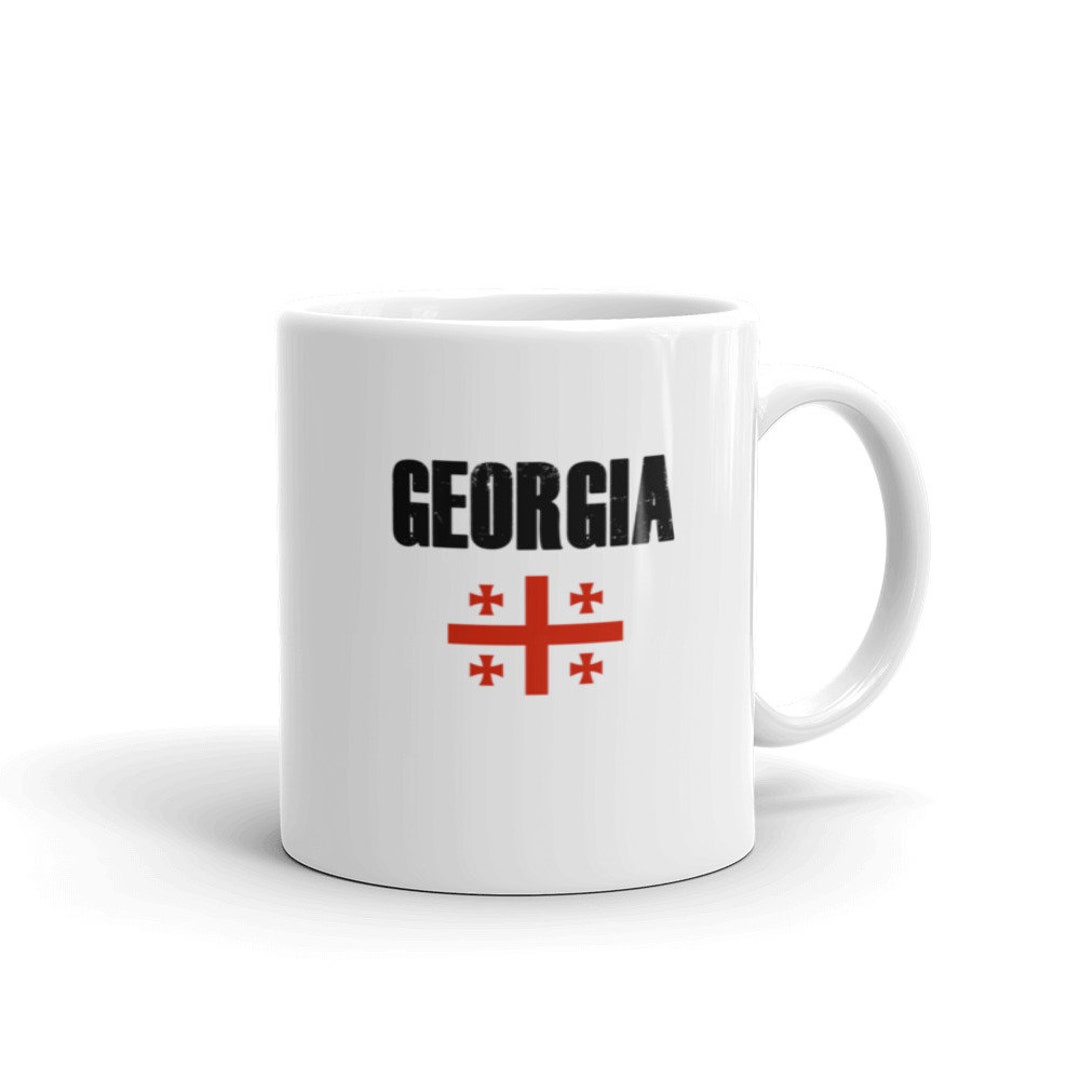Vintage Distressed Style - Georgia Flag Mugs Unique Coffee Mug, Coffee ...