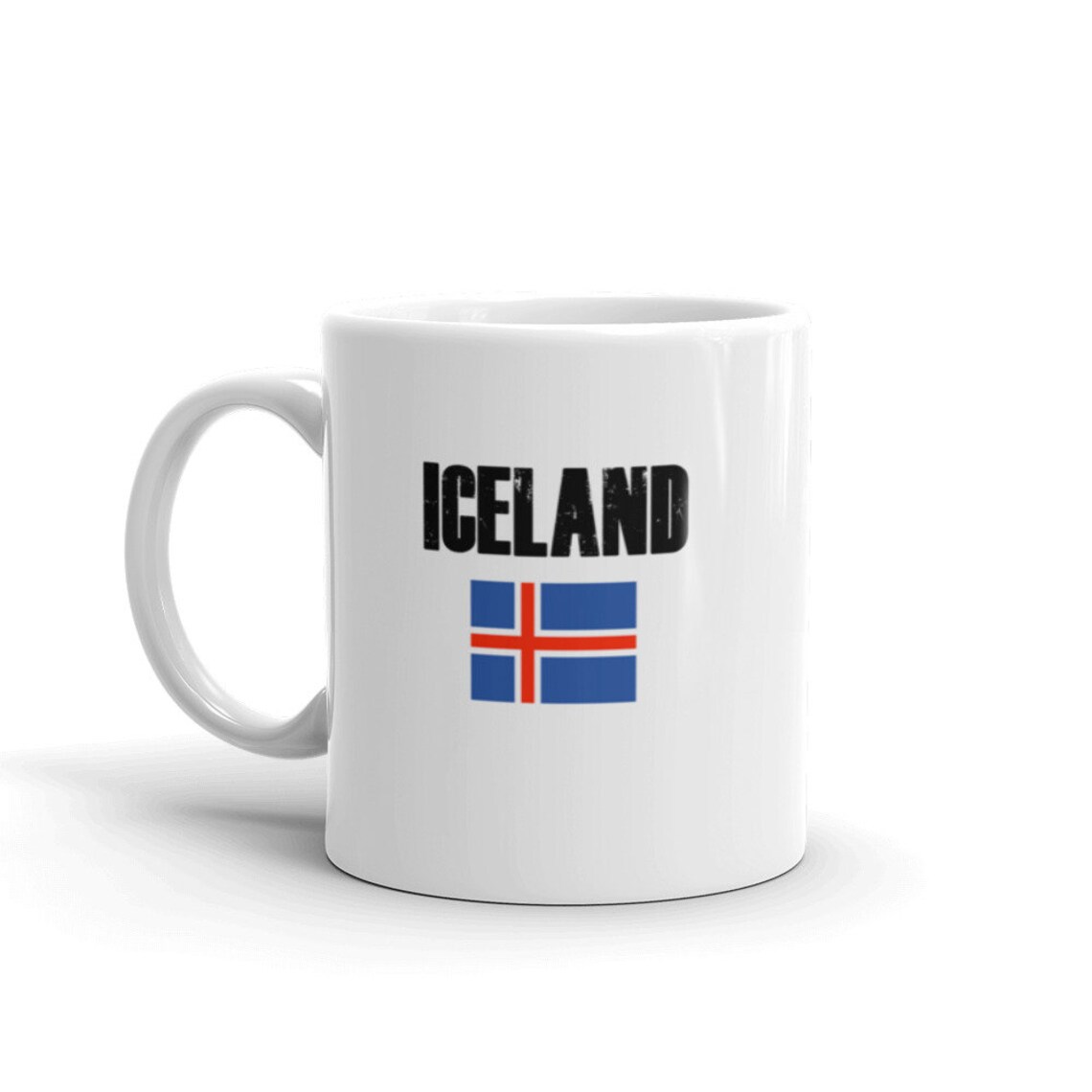 Vintage Distressed Style - Iceland Flag Mugs Unique Coffee Mug, Coffee ...