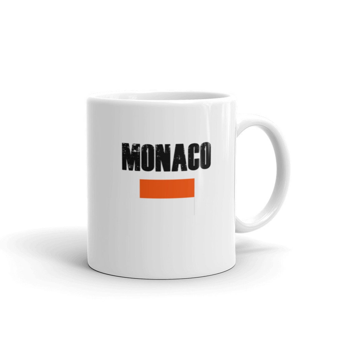 Vintage Distressed Style - Monaco Flag Mugs Unique Coffee Mug, Coffee ...