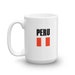 Vintage Distressed Style - Peru Flag Mugs Unique Coffee Mug, Coffee Cup ...