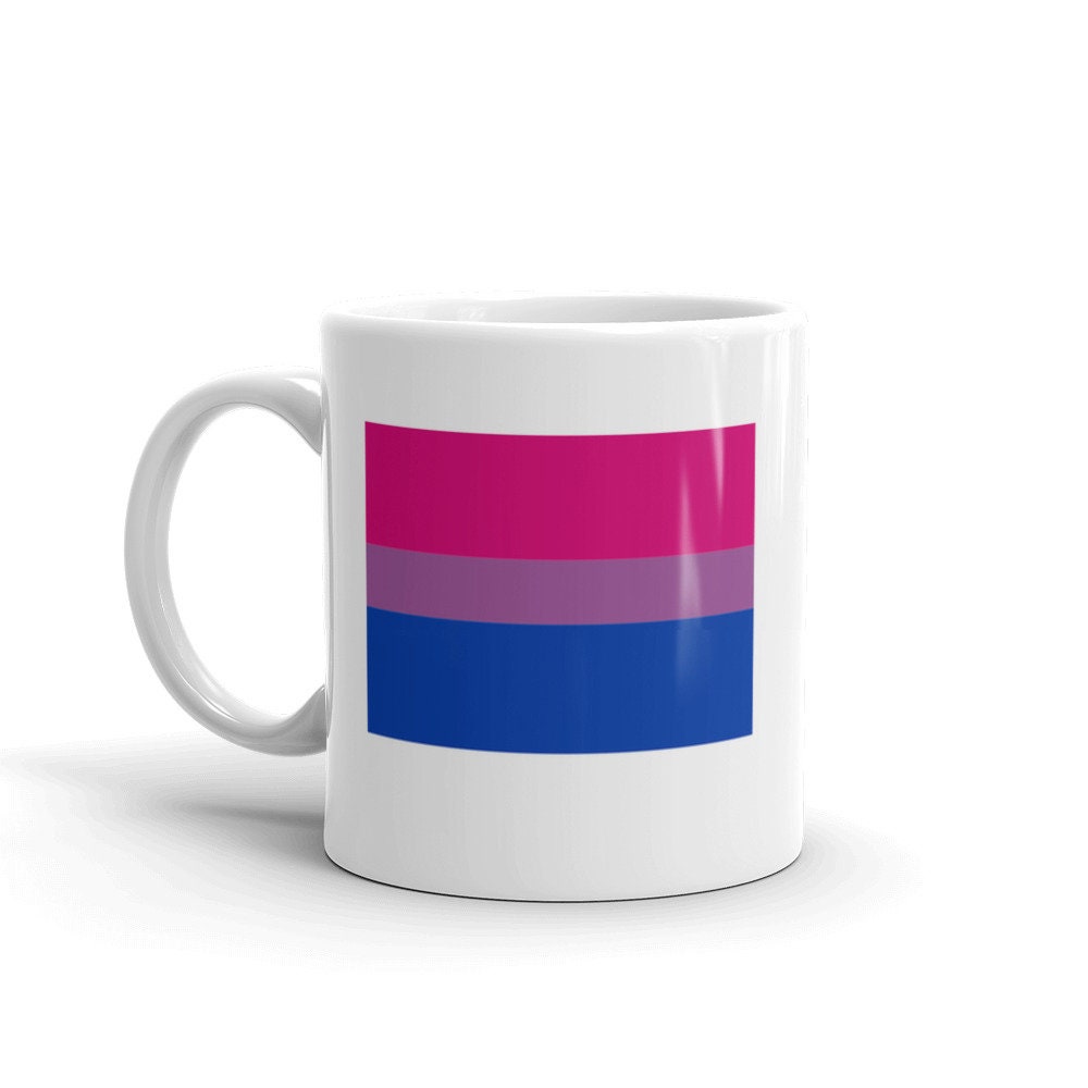 Bisexual Mug Pride Flag Mugs Unique Coffee Mug Coffee Cup Etsy