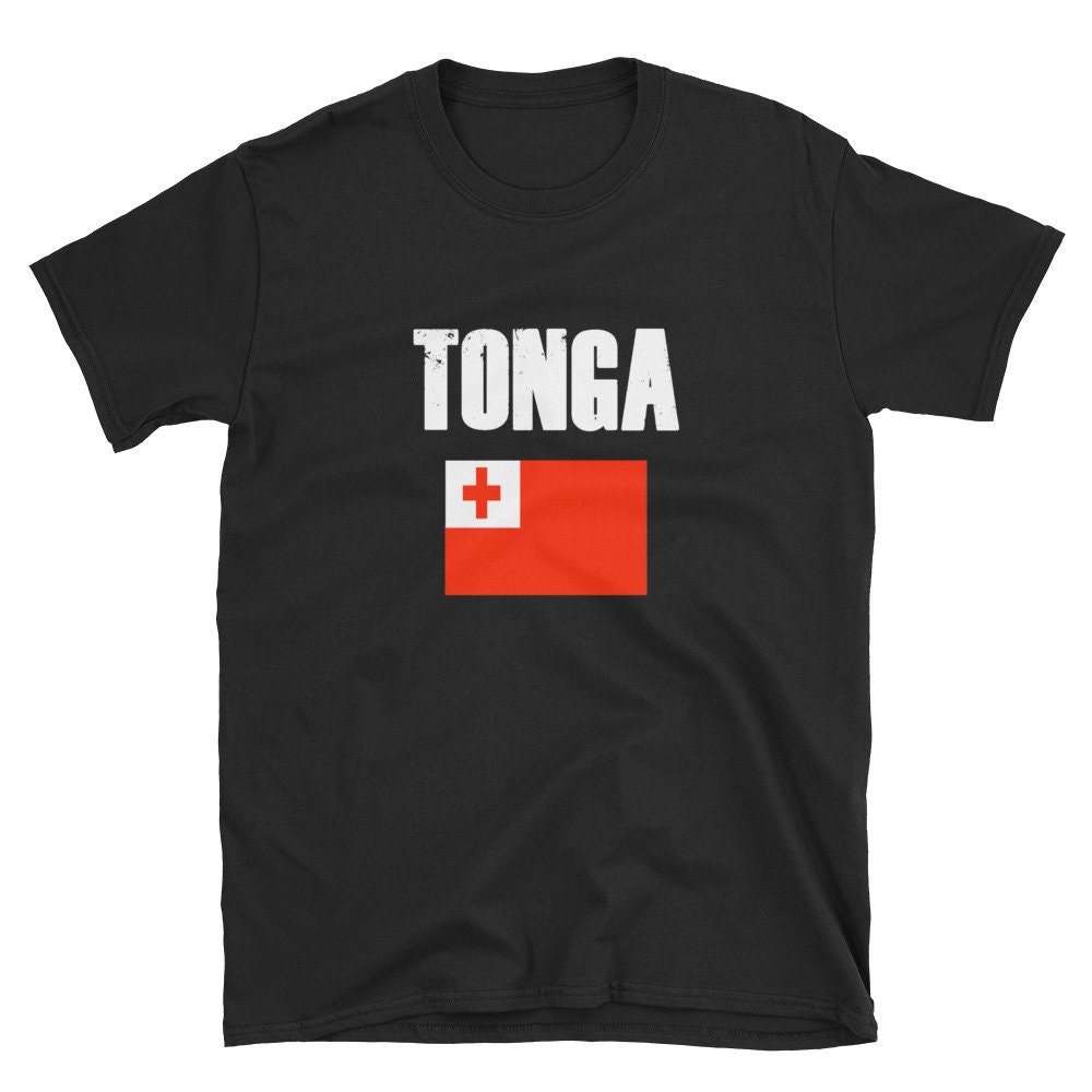 Vintage Distressed Style Tonga Shirt Flag T Shirt / Flag Shirt ...