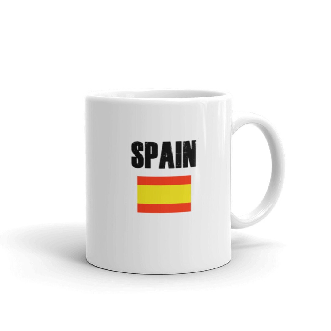 Vintage Distressed Style - Spain Flag Mugs Unique Coffee Mug, Coffee ...
