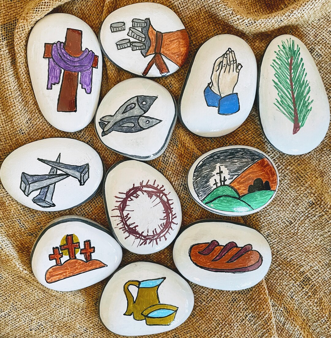 Christian Story Stones Resurrection Story Stones Easter Story Stones ...