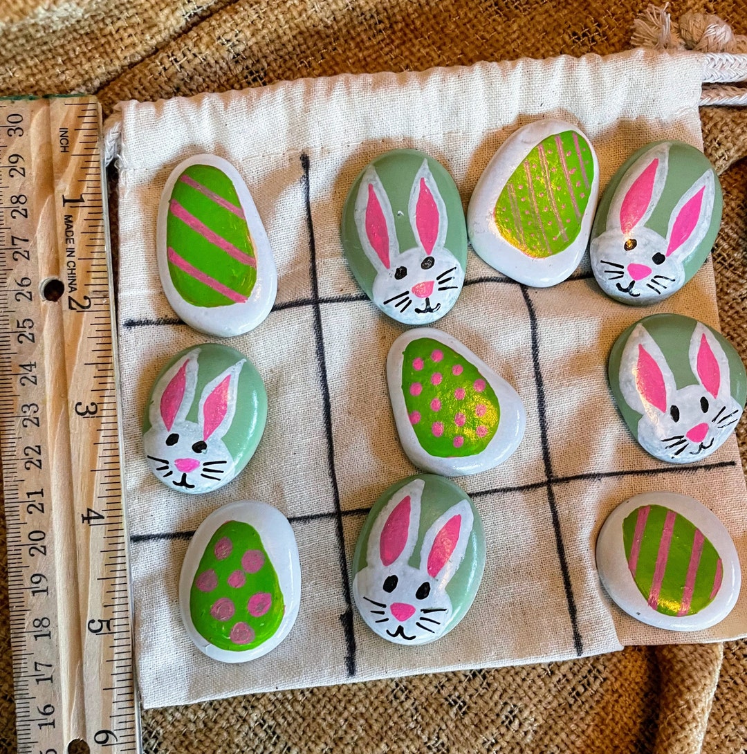 Easter Themed Tic-tac-toe, Easter Basket Gift, Portable Game, Kids ...
