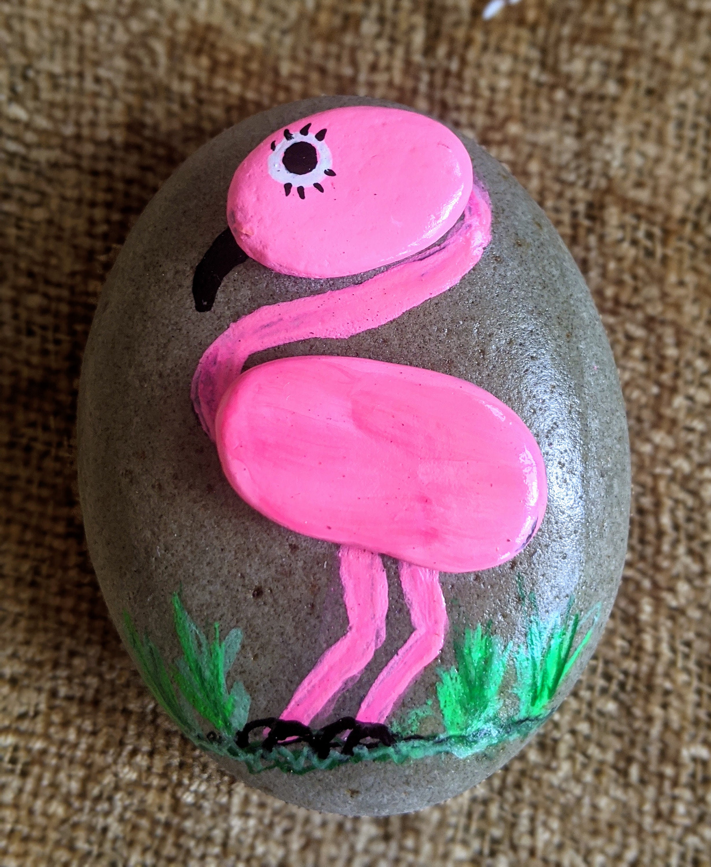 Colorful Bird Rocks Hand Painted Garden Stones Adorable | Etsy