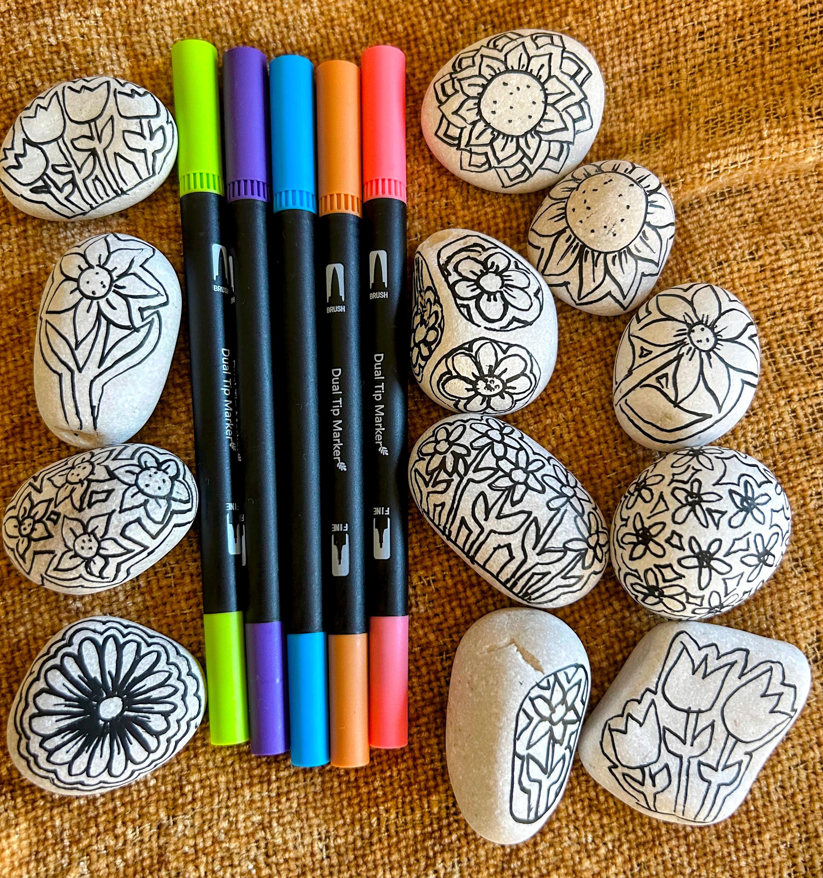 Paint Your Own Rocks, Painted Rocks Kit, Mandala Art, Kindness Stones ...