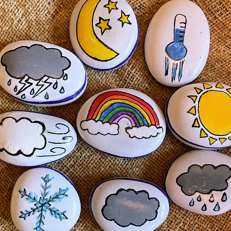Weather Rock - Etsy