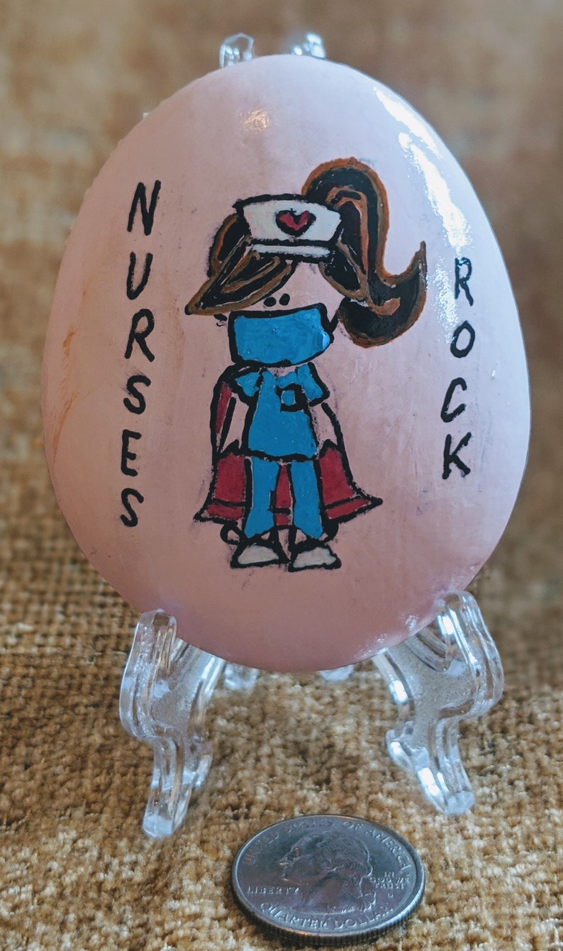 Nurse Appreciation Painted Stone Nurses Rock Gift for | Etsy