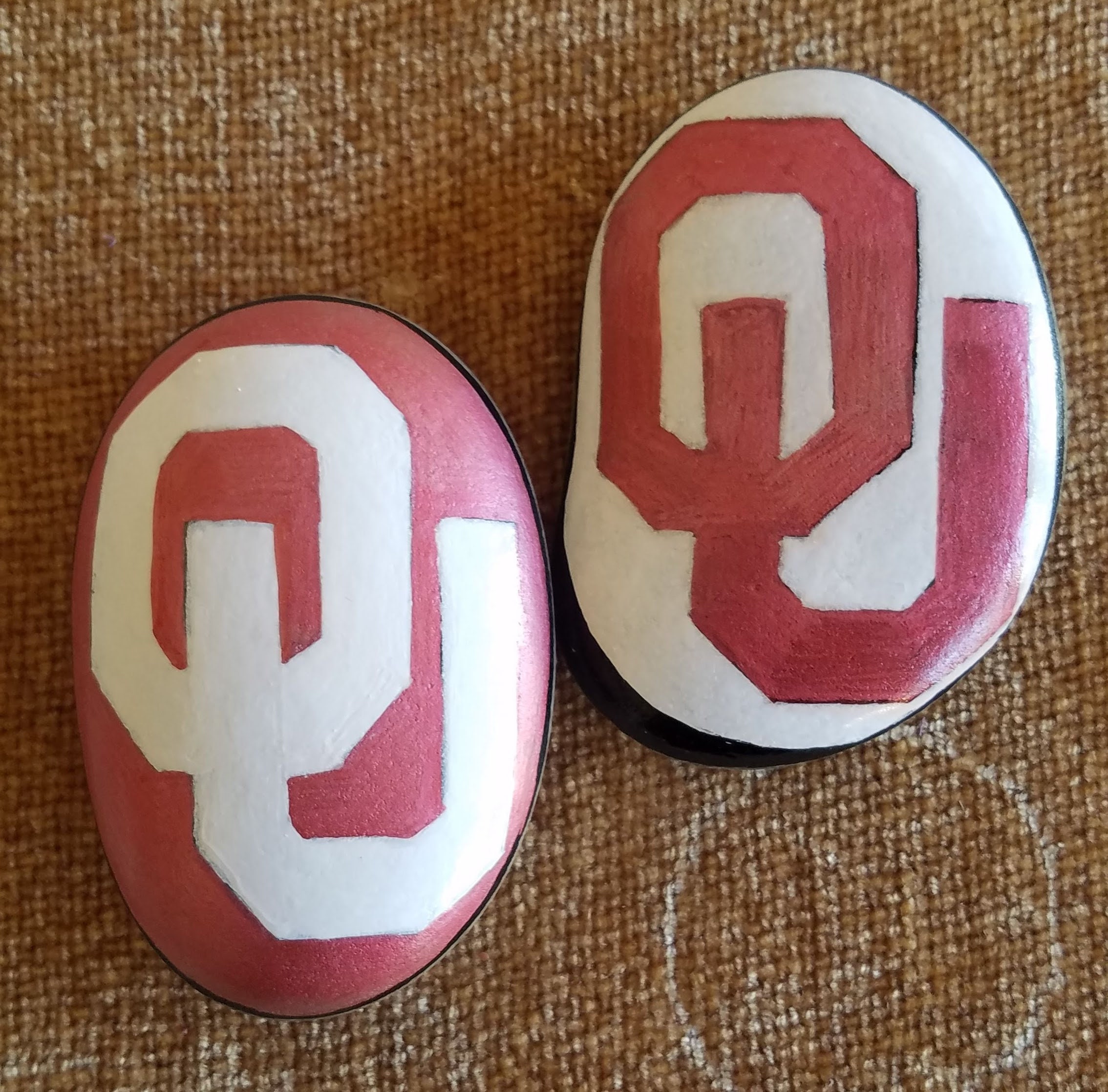 OU Sooners Painted Rock OU Themed College Dorm Decor - Etsy