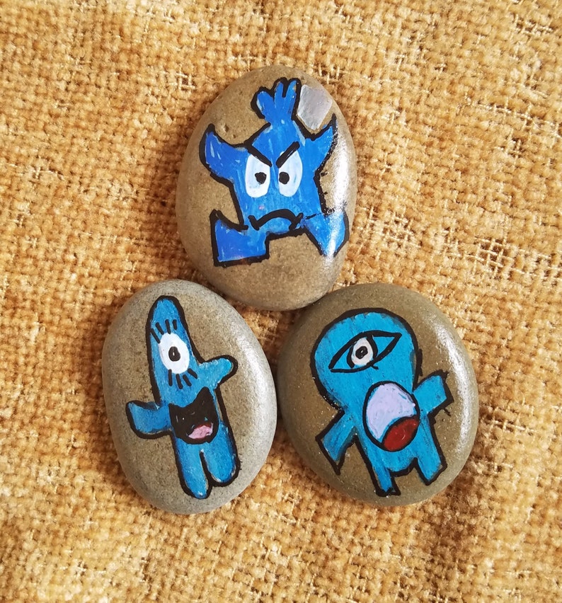 Monster Story Stones Emotion Monsters Emotional Literacy | Etsy