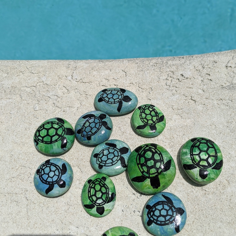 Painted Rock Turtle - Etsy