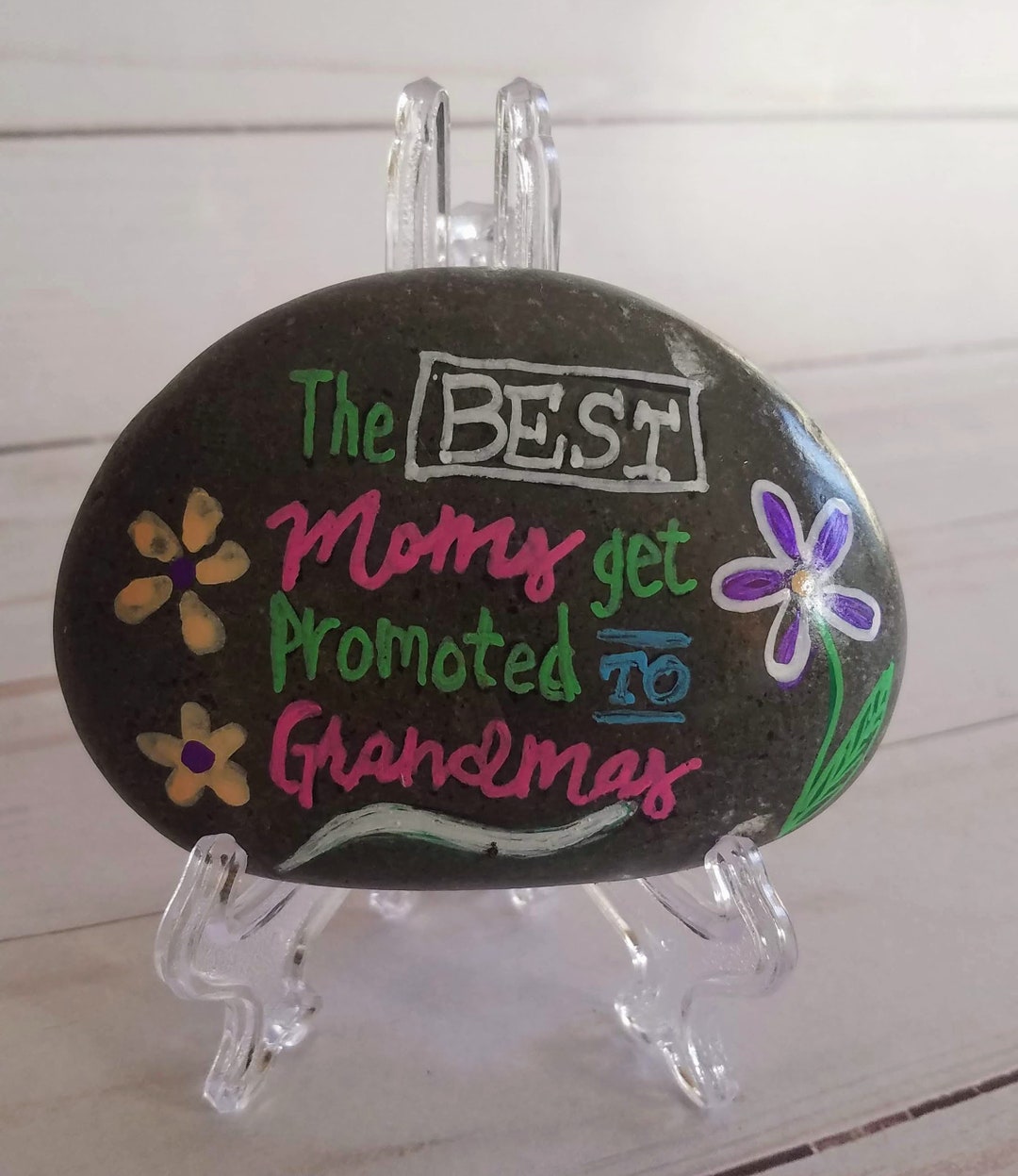Best Grandma Rock | Hand-painted for Grandma | Mother's Day Gift for ...