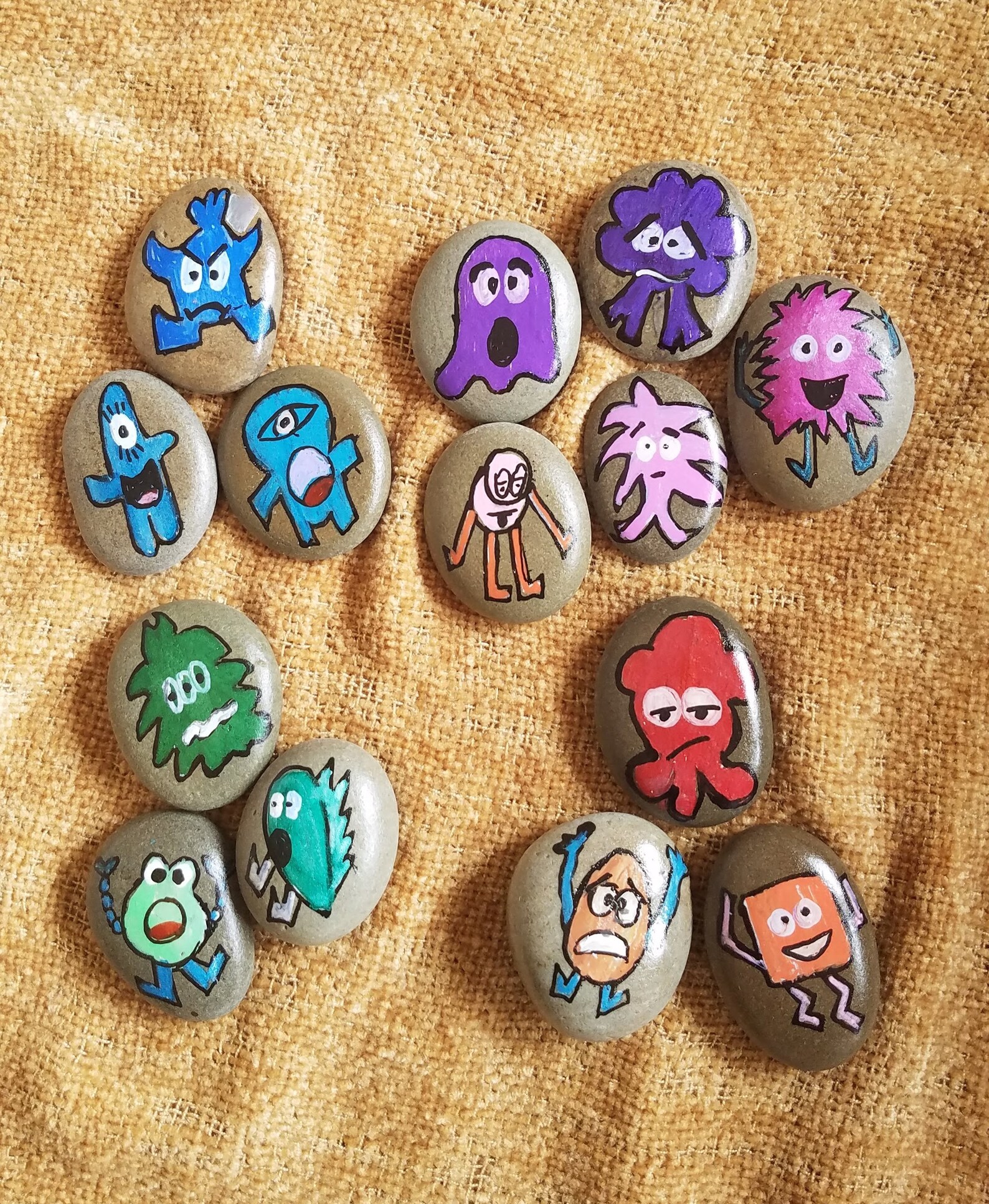 Monster Story Stones Emotion Monsters Emotional Literacy | Etsy