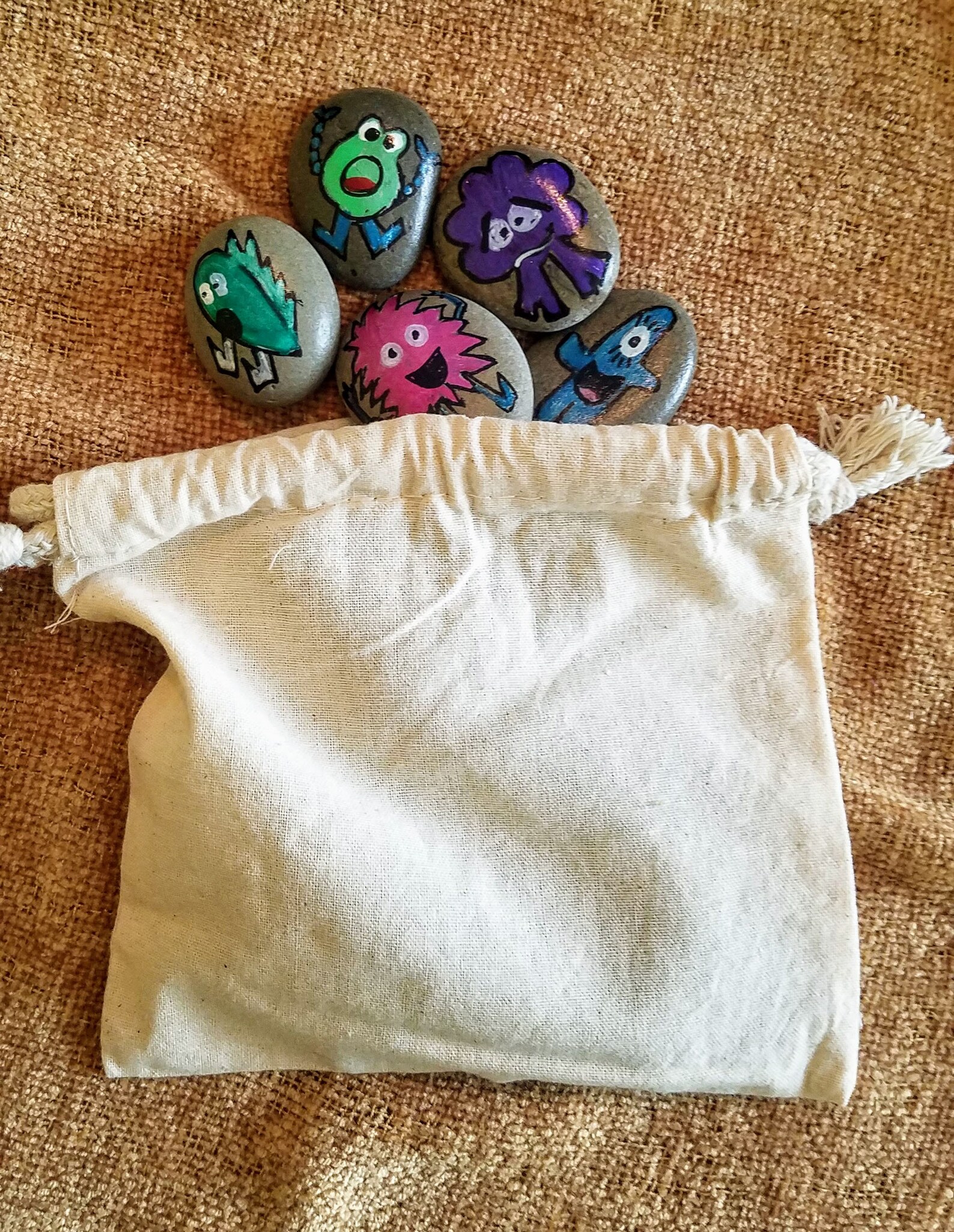 Monster Story Stones Emotion Monsters Emotional Literacy | Etsy