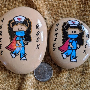 Nurse Appreciation Painted Stone, Nurses Rock, Gift for Nurses, Thank ...