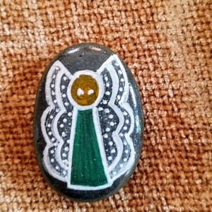 Pocket Angel, Angel Painted Rock, Art Stone, Gift for Her ...