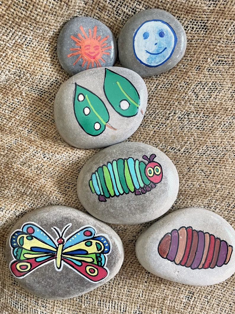 The Hungry Caterpillar Story Stones Hungry Caterpillar - Etsy Australia
