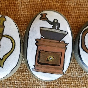 Painted Rock Coffee Assortment Coffee Lovers Gift Kitchen | Etsy