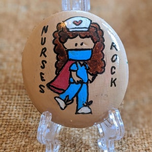 Nurse Appreciation Painted Stone, Nurses Rock, Gift for Nurses, Thank ...