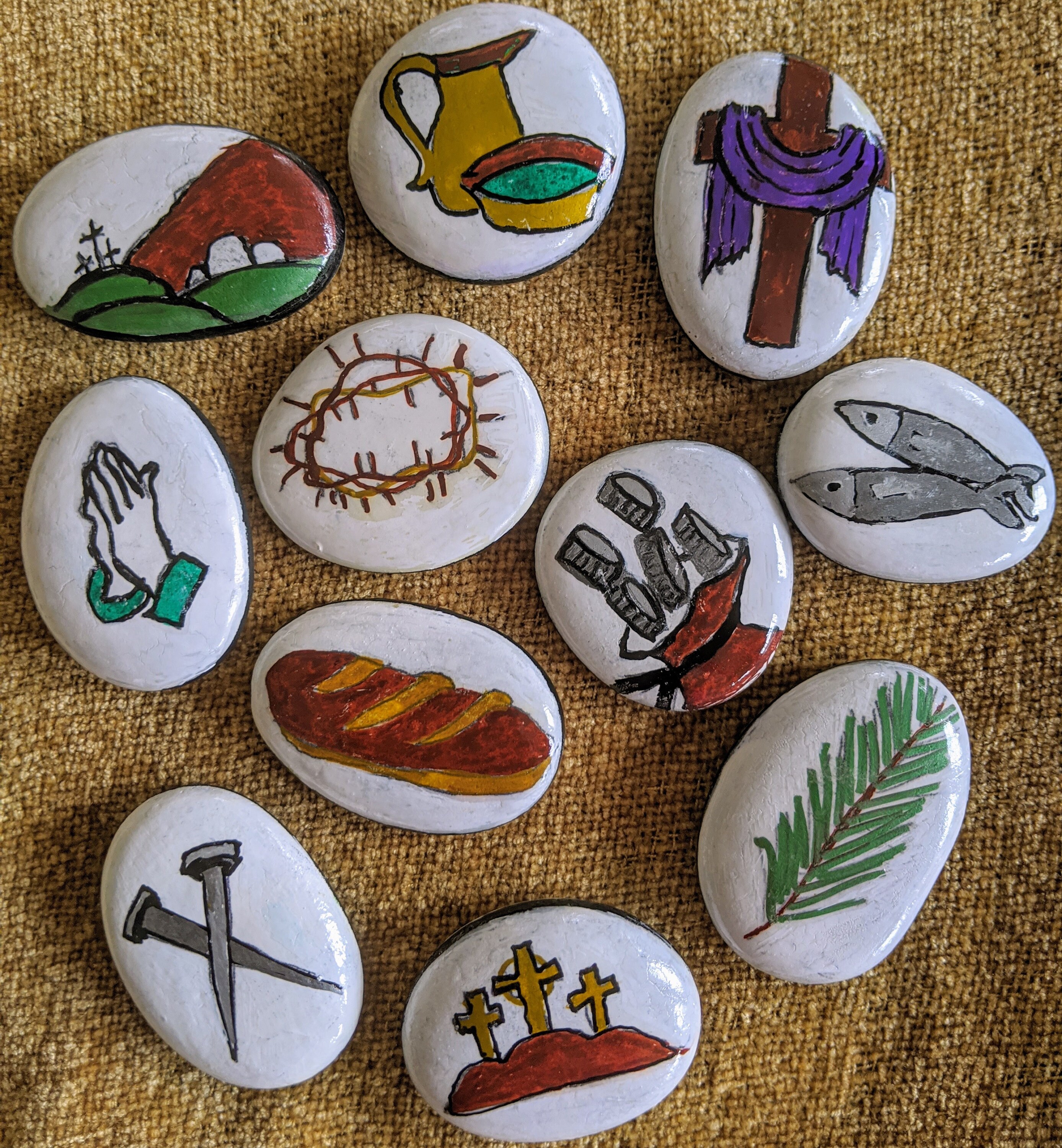 Christian Story Stones Resurrection Story Stones Easter | Etsy