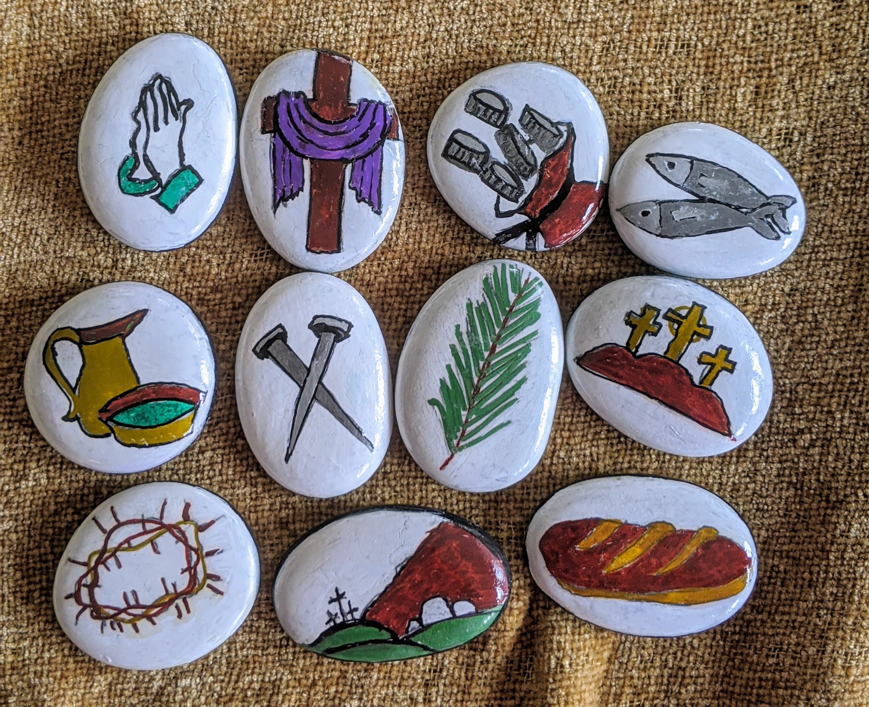 Christian Story Stones Resurrection Story Stones Easter - Etsy