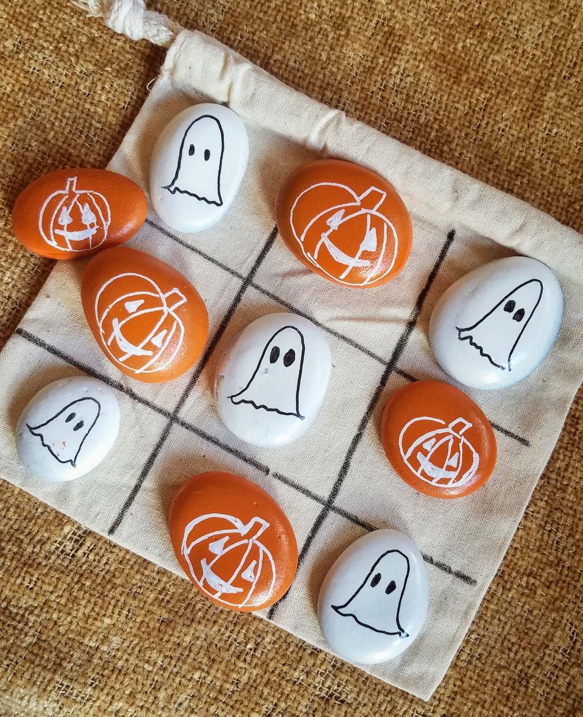 Halloween Tic Tac Toe Tic Tac Toe Portable Game Travel Size | Etsy